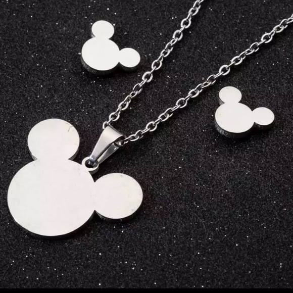 Disney | Jewelry | Mickey Mouse Stainless Steel Gift Set | Poshmark